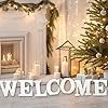 Amazon.com: AOCEAN 10 Inch White Big Wood Letters, Unfinished Wooden ...