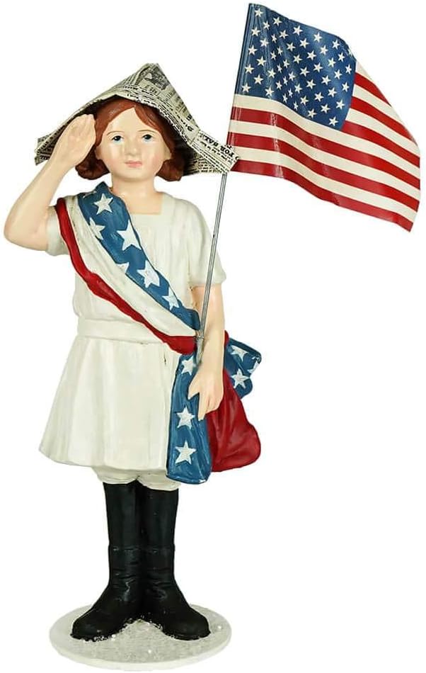 Amazon.com: Bethany Lowe Resin Stars and Stripes Girl with USA American ...