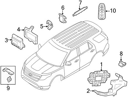 Amazon.com: Ford Genuine DB5Z-15604-B Door Lock and Alarm Module ...