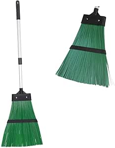 MUSAN Telescopic Broom Rake Brush - Heavy Duty Extendable Long Handle ...
