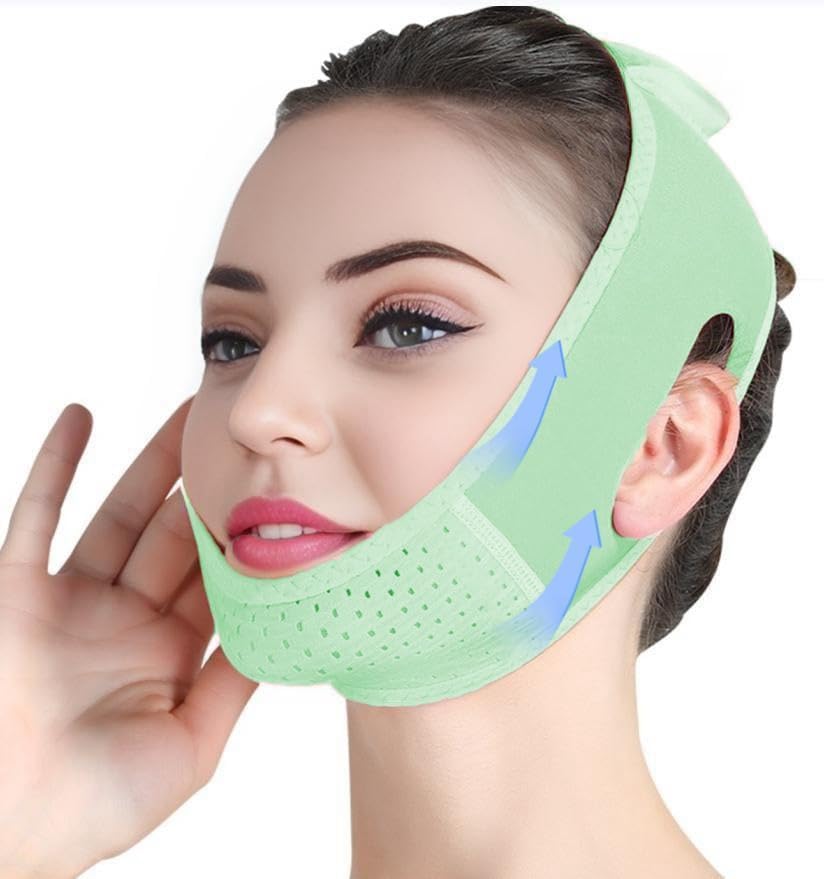 Amazon.com: V Line Lifting Mask with Chin Strap for Double Chin for ...