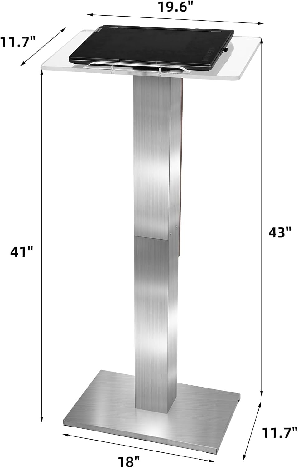 Podium Pro Classic Acrylic Pulpit Podium Stand | Ultra Clear Modern ...