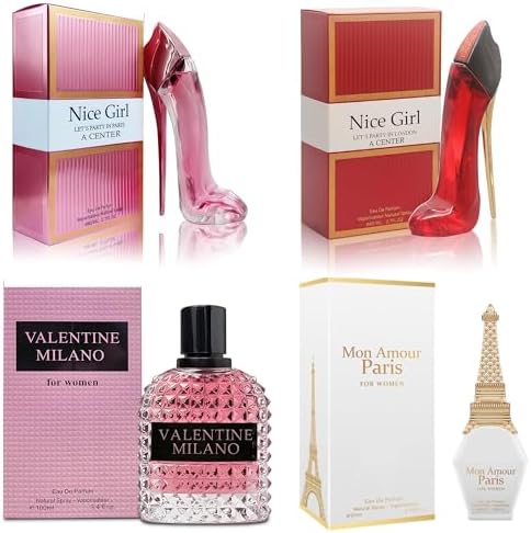 Amazon.com : A CENTER 4PCS Perfume Set for Women - Floral Fragrance ...