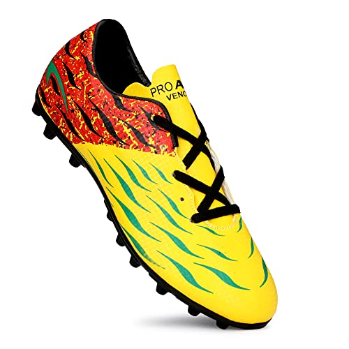 Buy PRO ASE Yellow Soccer Cleats Football Shoes, Soccer Boots Shoes for ...