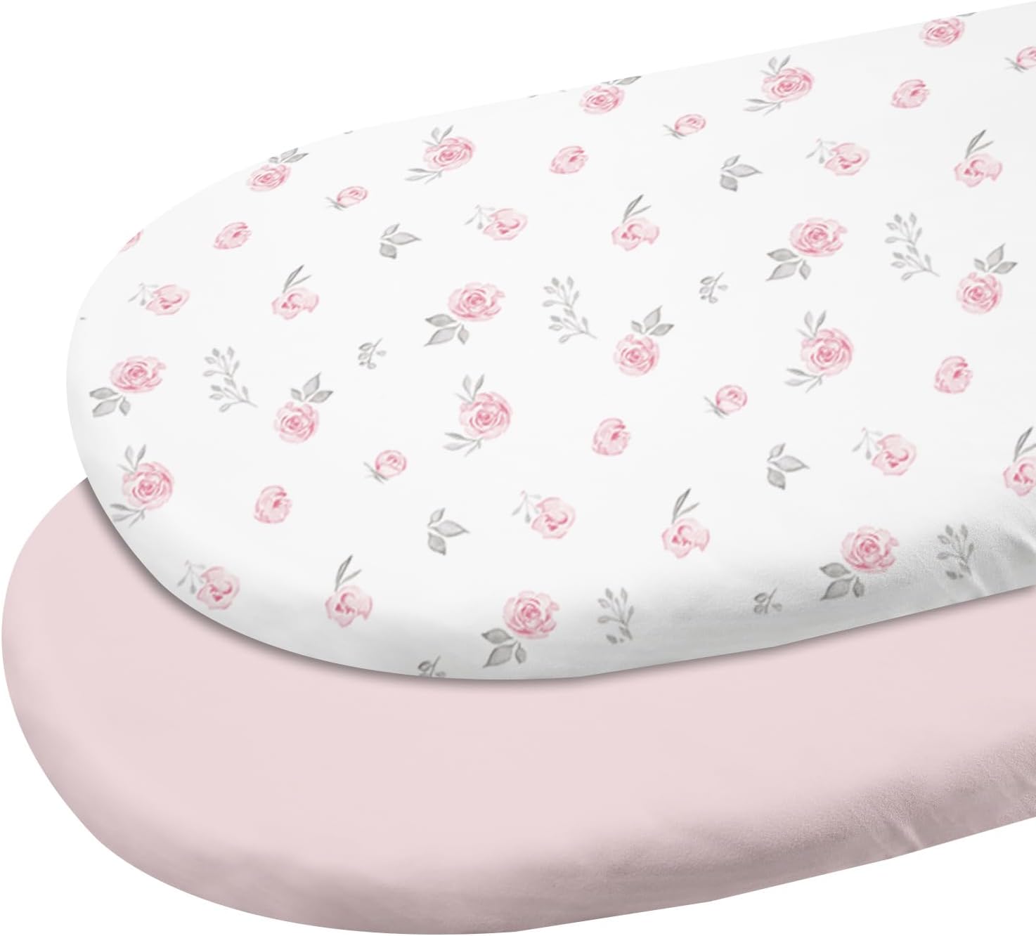 Amazon.com: 4 Pcs Baby Bassinet Sheets Soft Fitted for Baby Boys Girls ...