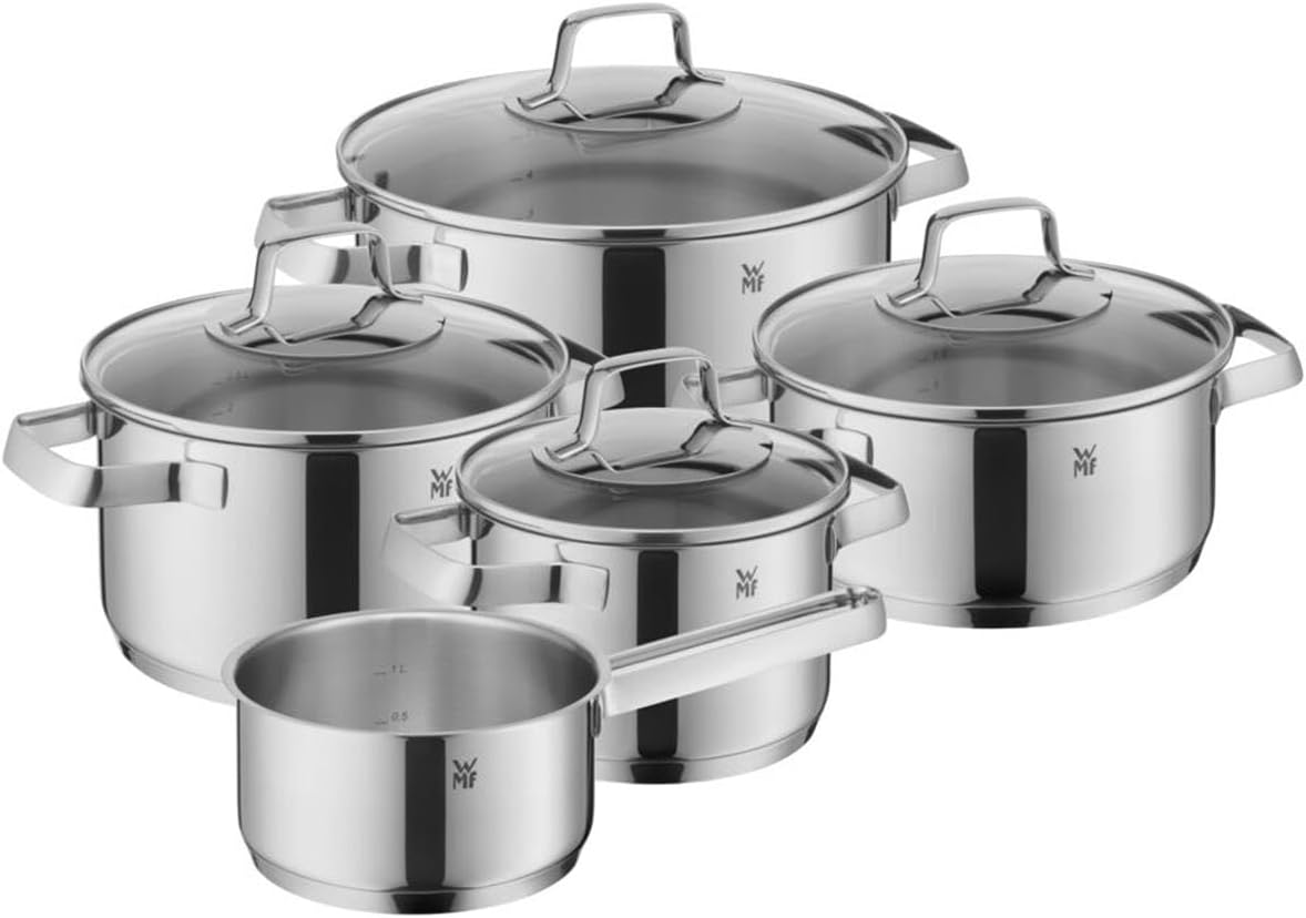 Amazon.de: WMF "Transtherm" Topfset 9 tlg, Edelstahl Töpfe-Set ...