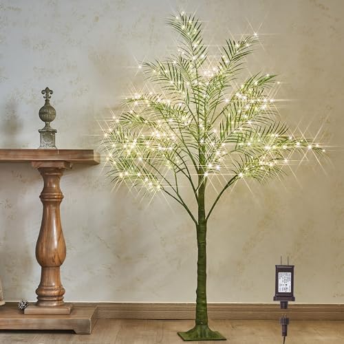 Amazon.com: LITBLOOM Lighted Magnolia Tree 6FT 280 LED Fairy Lights ...