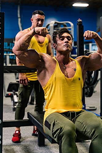 YoungLA Stringer Tank Tops Men with Raw Edges Cut Scissors Trends 318 ...