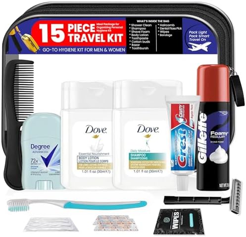 Amazon.com : Handy Solutions 10 Piece Resealable Men's Travel Kit ...