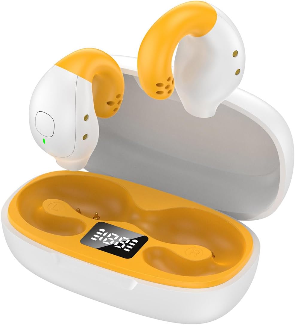 Amazon.com: Xmenha Clip On Open Ear Earbuds Wireless Bluetooth Ear ...