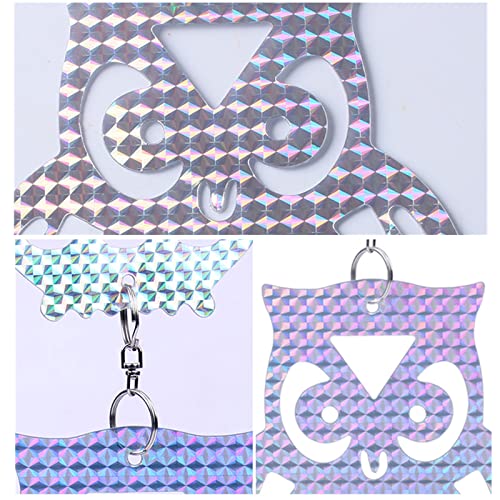 4 PCS Bird Repellent Reflectors Silver Mylar Spinner, Hanging ...