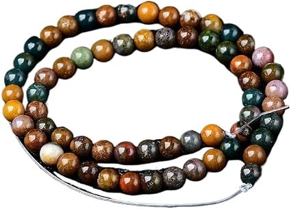 Natural Crystal raw Stone Loose Beads 6mm DIY Bracelet Necklace ...