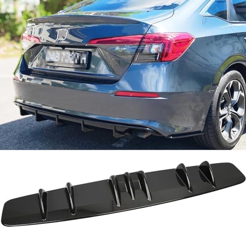 Amazon.com: DREAMOTOR 33" Car Rear Bumper Lip, Universal Rear Diffuser ...