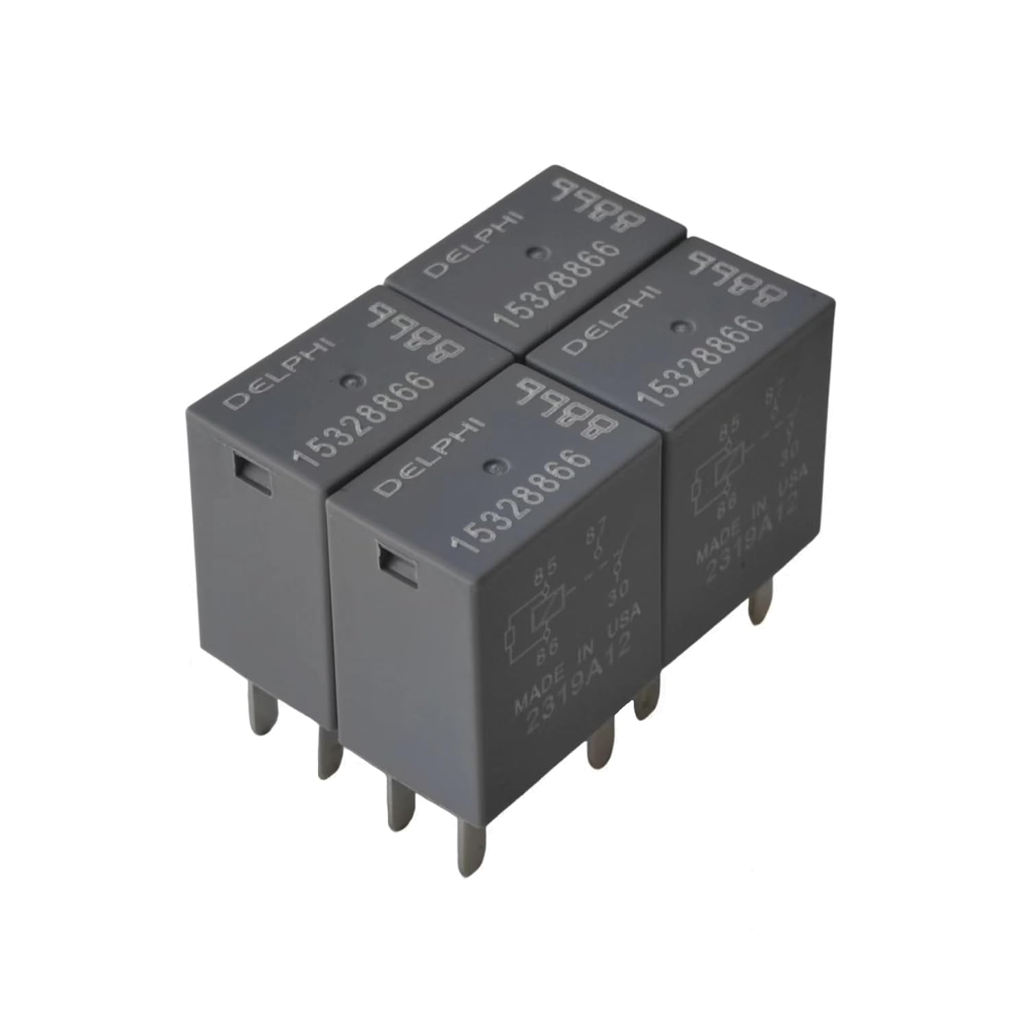 Amazon.com: TSNUPGOHXW Relay 15328866 (Set of 4), 20A 12VDC 4-Pins ...