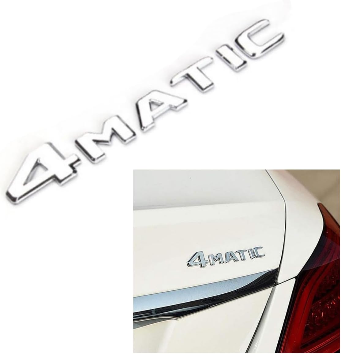 Amazon.com: Car 3D 4MATIC ABS Letter Emblem Replacement Car Badge ...