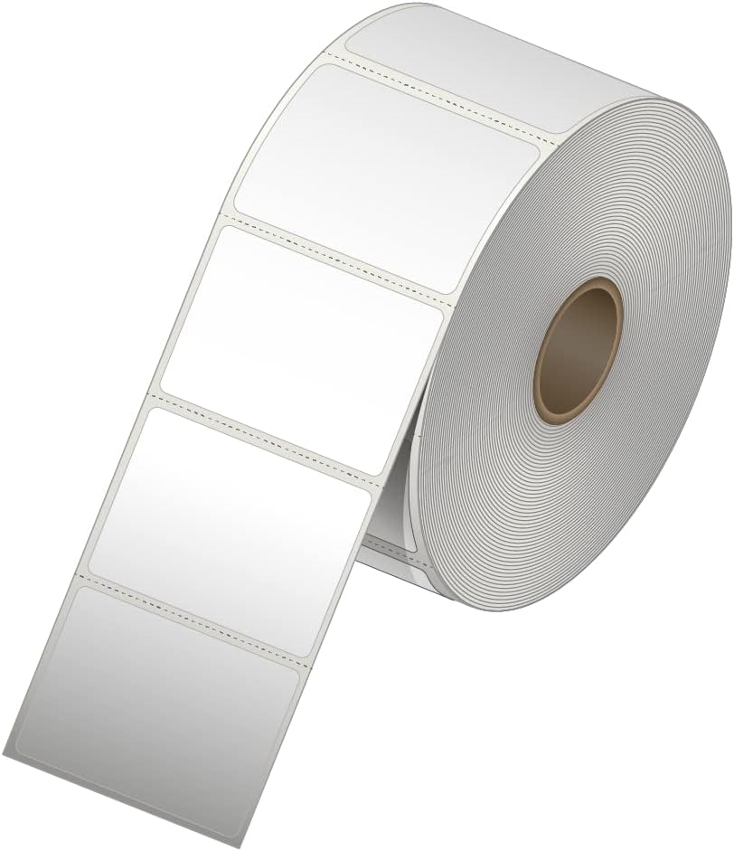 Amazon.com : Ecotherm 2x1.5 Thermal Labels - 1320 Paper Stickers Per ...