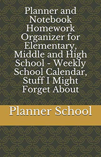 Planner and Notebook Homework Organizer for Elementary, Middle and High ...