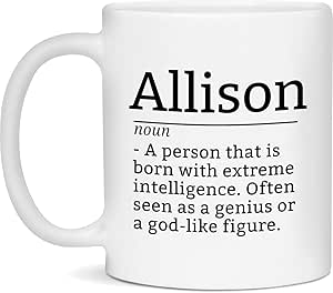 Amazon.com: Allison Definition Mug, Allison Coffee Mug, Gift For ...