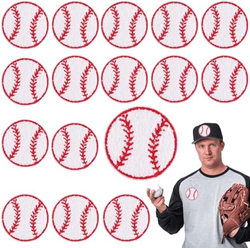 Amazon.com: Lesonwo 4 PCS Baseball Patch, 3"x3" Baseball Iron on/Sew on ...