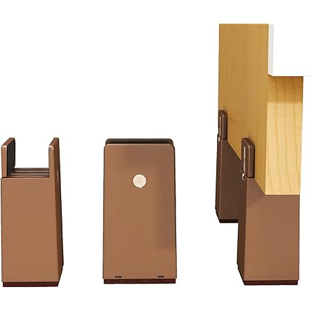 Bed Risers, 4 Inch Adjustable Desk Riser Blocks with Screw Clamp 4 Pack ...