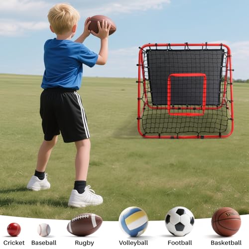 Adjustable Football Rebounder Net – Double-Sided Soccer Training Goal ...