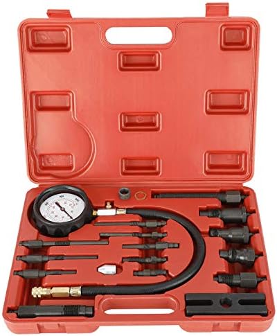 VEVOR Diesel Engine Compression Tester, 18 pcs Cylinder Pressure Test ...