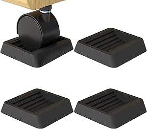 Amazon.co.jp: LIKENNY キャスターストッパー 4個セット 家具 椅子 キャスター 固定 振動吸収 キズ防止に 滑り止め 車輪止め ブラック : DIY・工具・ガーデン