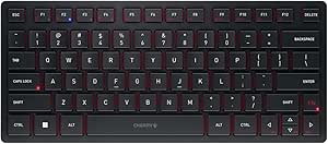 Amazon.com: Cherry KW 9200 Mini Wireless Rechargable Compact Keyboard ...