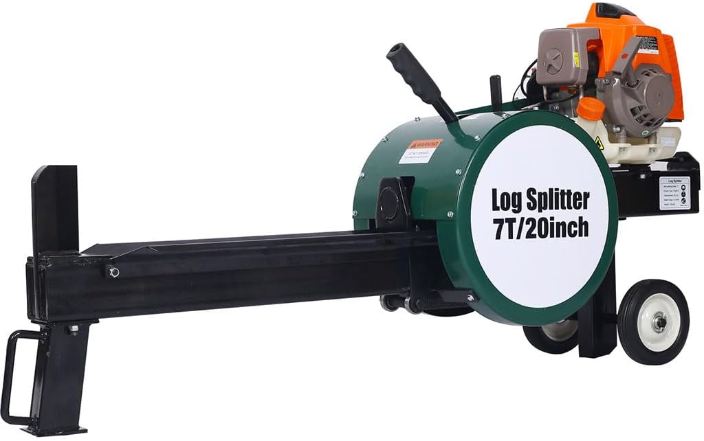 Amazon.com: SEOCCTV Double Flywheel Electric Log Slitter, 7-Ton ...