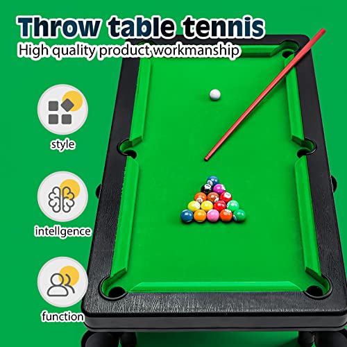 Mini Billiard Table with Green Felt Coating: Billiard Table Children ...