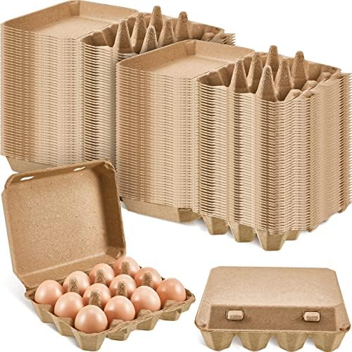 Amazon.com: 100 Pieces Paper Pulp Egg Cartons 3x4 Style Vintage Blank ...