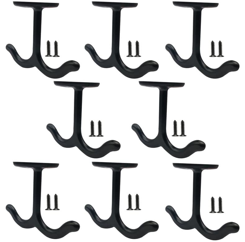 NNNJunhua Under Cabinet Hooks Zinc Alloy Ceiling Double Hook Purse Hook ...