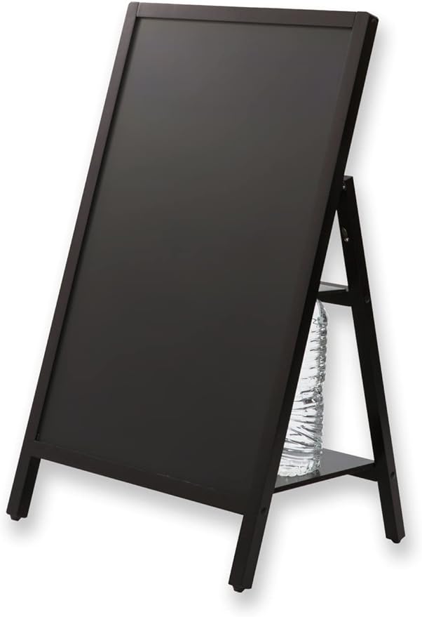 Amazon.co.jp: アスミックス(Asmix) アスカ 看板 転倒防止ブラックボード BB042 片面 M チョーク マーカー 磁石 2Lペットボトル4本セット可 : DIY・工具・ガーデン