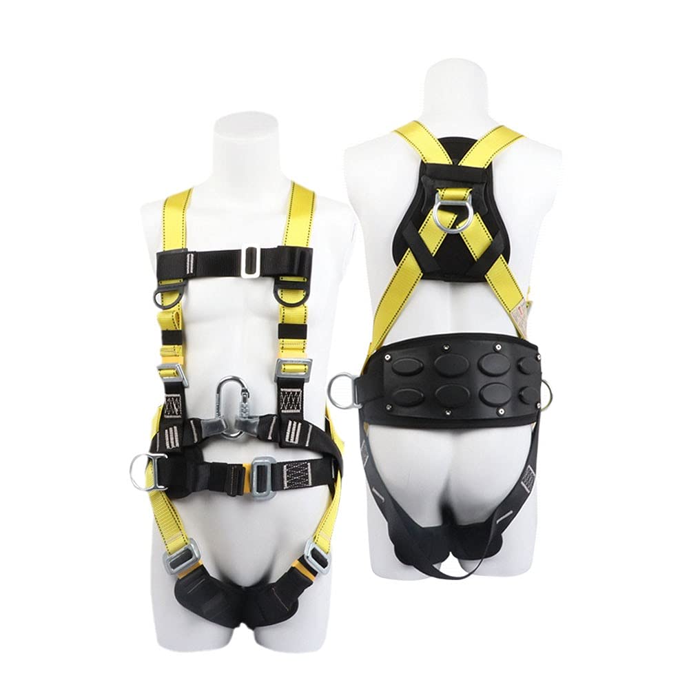 Buy KLLKR Full Arrest Body Fall Protection Harness Climbing Harness ...
