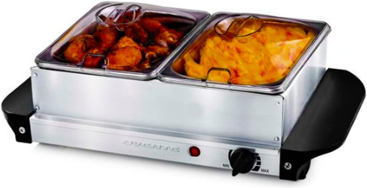 Amazon.com: OVENTE Electric Buffet Server with 2 Warming Pan, Portable ...