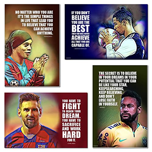 SWASUM Motivational and Inspirational Quotes Wall Posters (Sportsmen ...