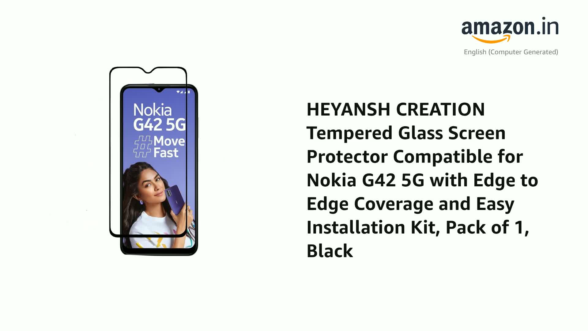 Watch HEYANSH CREATION Tempered Glass Screen Protector Compatible for ...