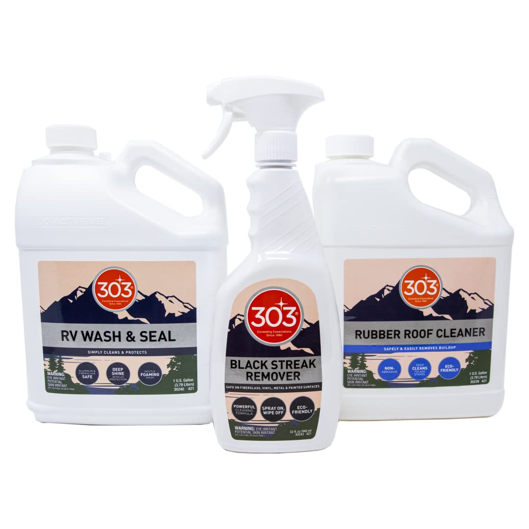 Amazon.com: 303 RV Care Kit - RV Wash & Seal, Rubber Roof Cleaner ...