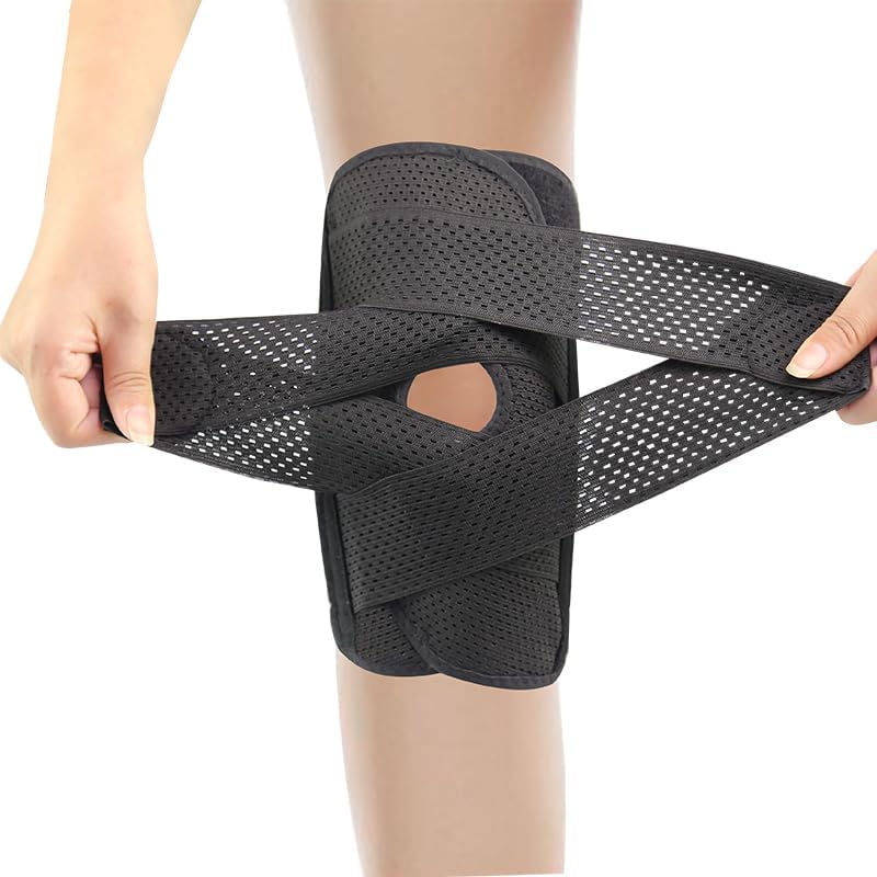 Adjustable Knee Brace with Side Stabilizers,Knee Support for Men Women ...