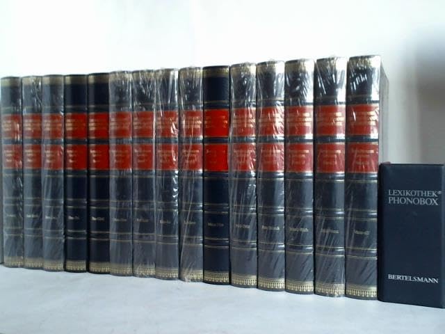Die grosse Bertelsmann Lexikothek von A-Z in 15 Bänden und Phonobox ...