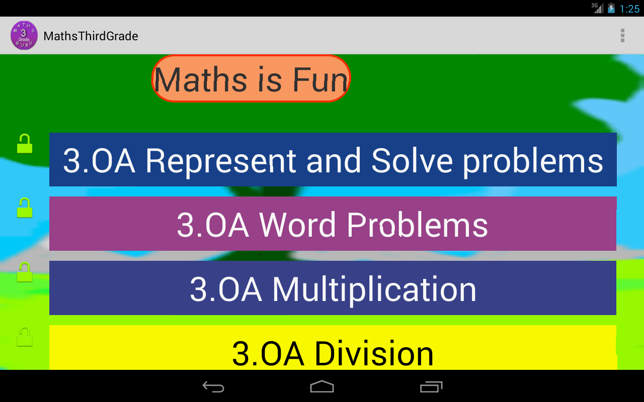 Third Grade Kids Math Guru - based on USA Common Core Standards - App ...