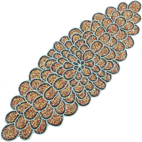 Amazon.com: SS creations Handcrafted Beaded Table Runner for Center and ...