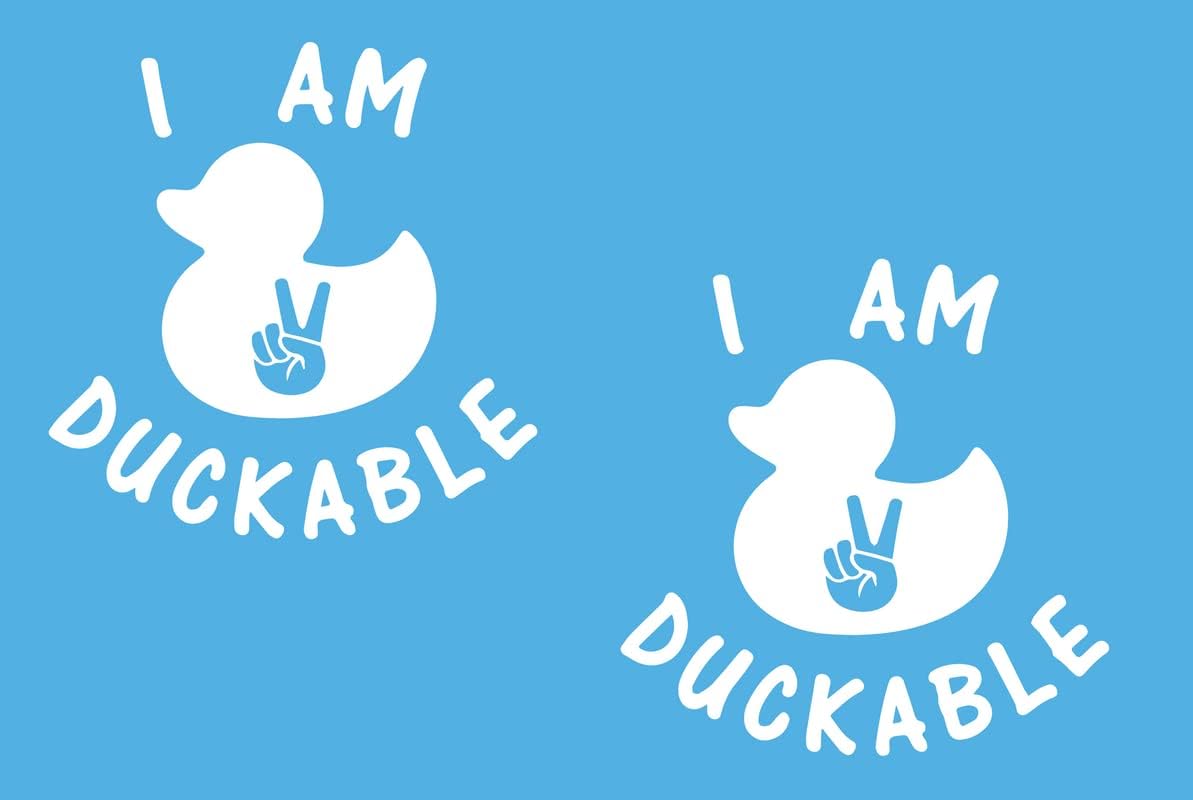 Amazon.com - 2 Pack - I Am Duckable - It's A Duck Thing | Decal Vinyl ...