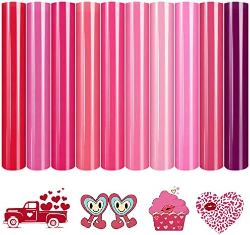 Amazon.com: Tintnut Pink HTV Heat Transfer Vinyl - 10 Sheets 12 x ...
