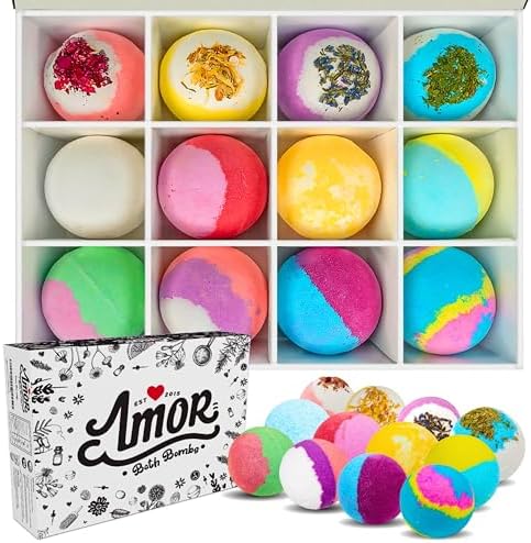 Amazon.com : Pure Scentum Bath Bombs Set for Women - 4 Large USA Made ...