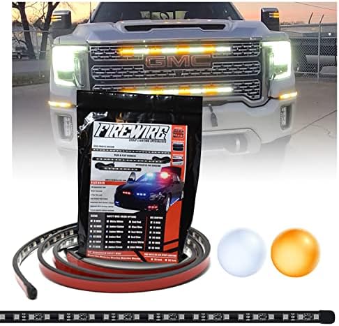 Amazon.com: FIREWIRE LEDs Emergency Truck Strobe Lights | Amber/White ...