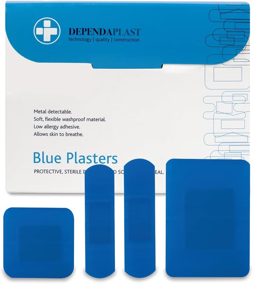 Reliance Medical Ref 456 Blue Dependaplast Plasters Metal Detectable ...