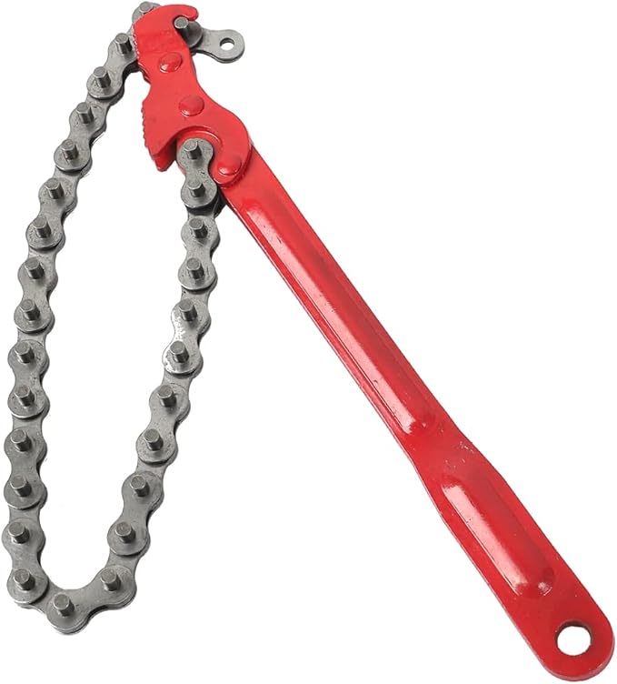 Amazon | TKY チェーンレンチ オイルフィルターレンチ チェーン オイルエレメント 交換 修理 工具 配管 (45cm) | 燃料・オイル用ツール | 車＆バイク