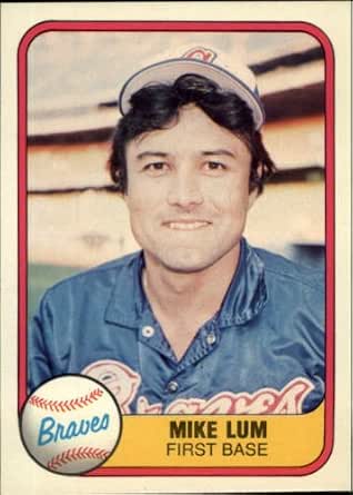 Amazon.com: 1981 Fleer Baseball Card #258 Mike Lum : Collectibles ...
