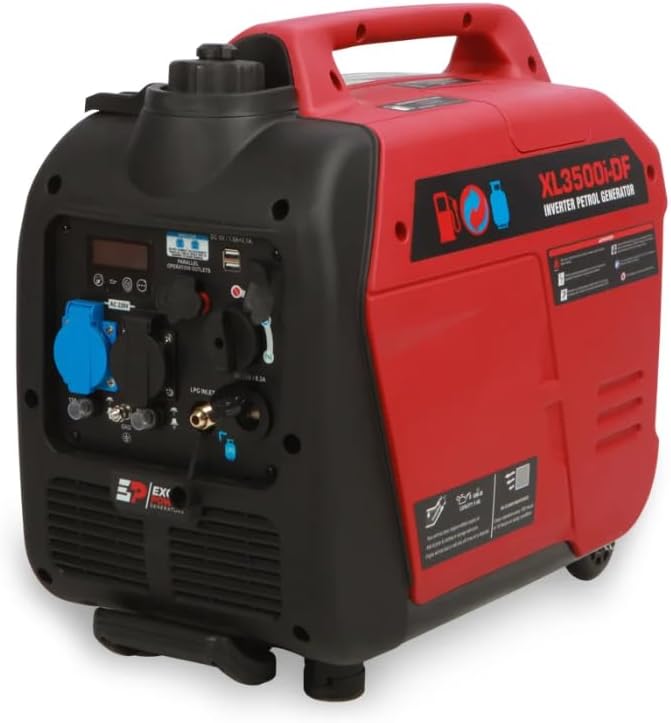 Excel Power Portable Electric Start 6KW Petrol Inverter Generator Ideal ...